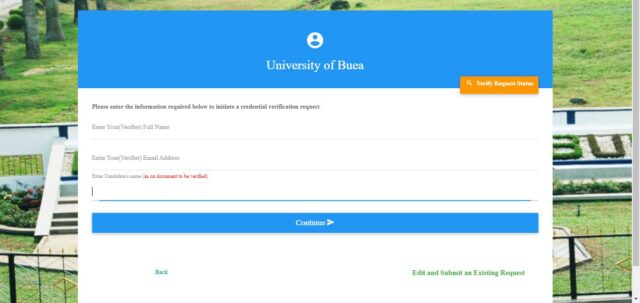 University of Buea Transcript and attestation online application